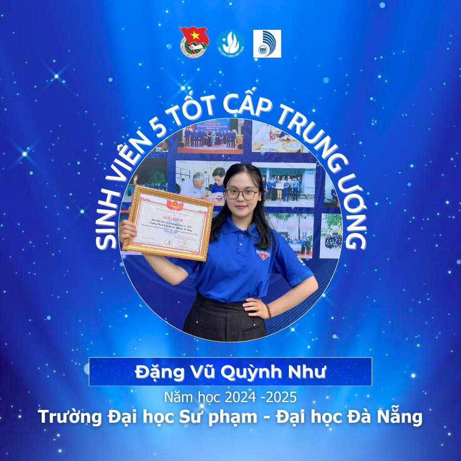 Sinh viên UED đạt danh hiệu “Sinh viên 5 tốt” cấp Trung ương năm học ...